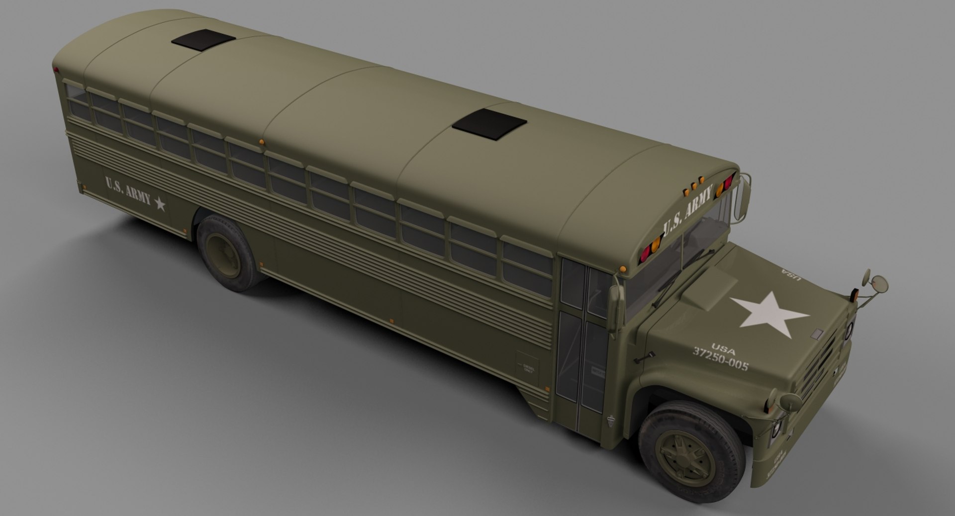 3D Army Bus Rigged - TurboSquid 1396765