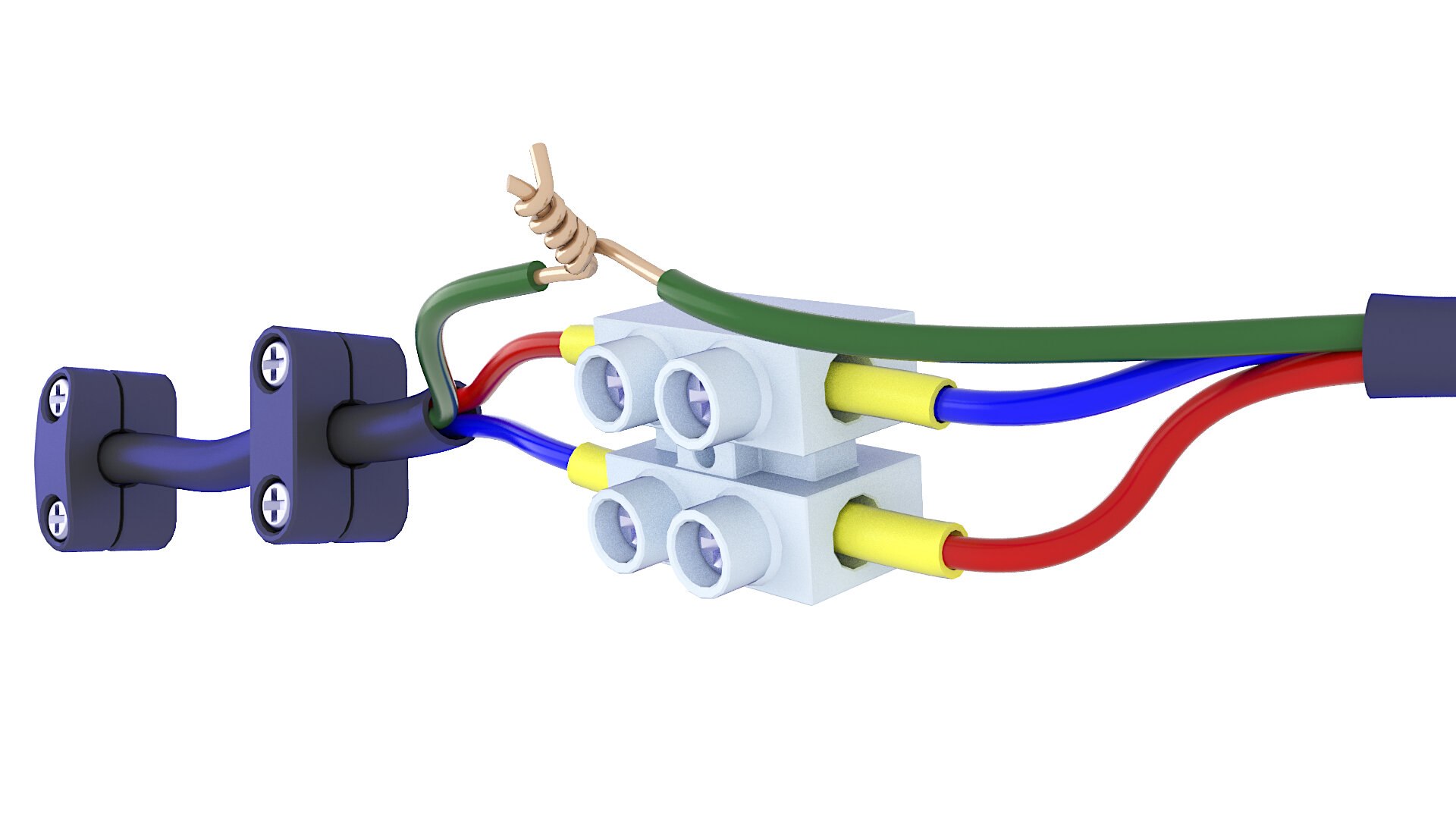 3D Electric Terminal Blocks Junctions V15 - TurboSquid 2420458