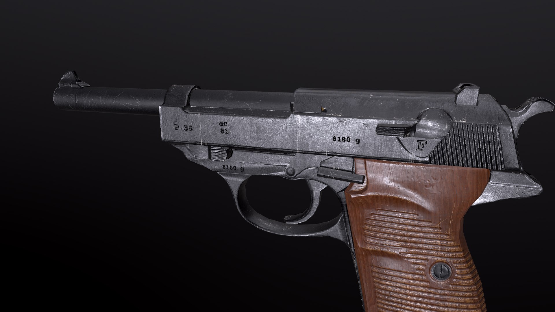 Free Walther P38 Low-poly PBR Free 3D Model - TurboSquid 1835066