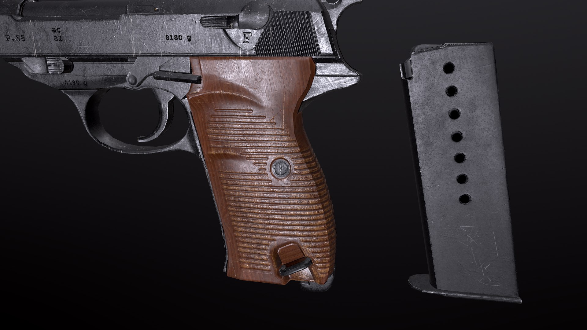 Free Walther P38 Low-poly PBR Free 3D Model - TurboSquid 1835066