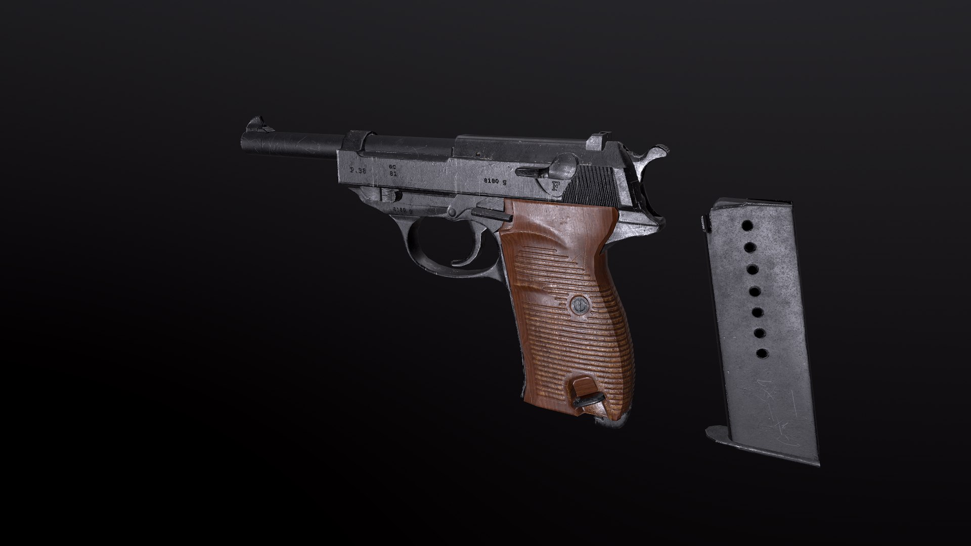 Free Walther P38 Low-poly PBR Free 3D Model - TurboSquid 1835066