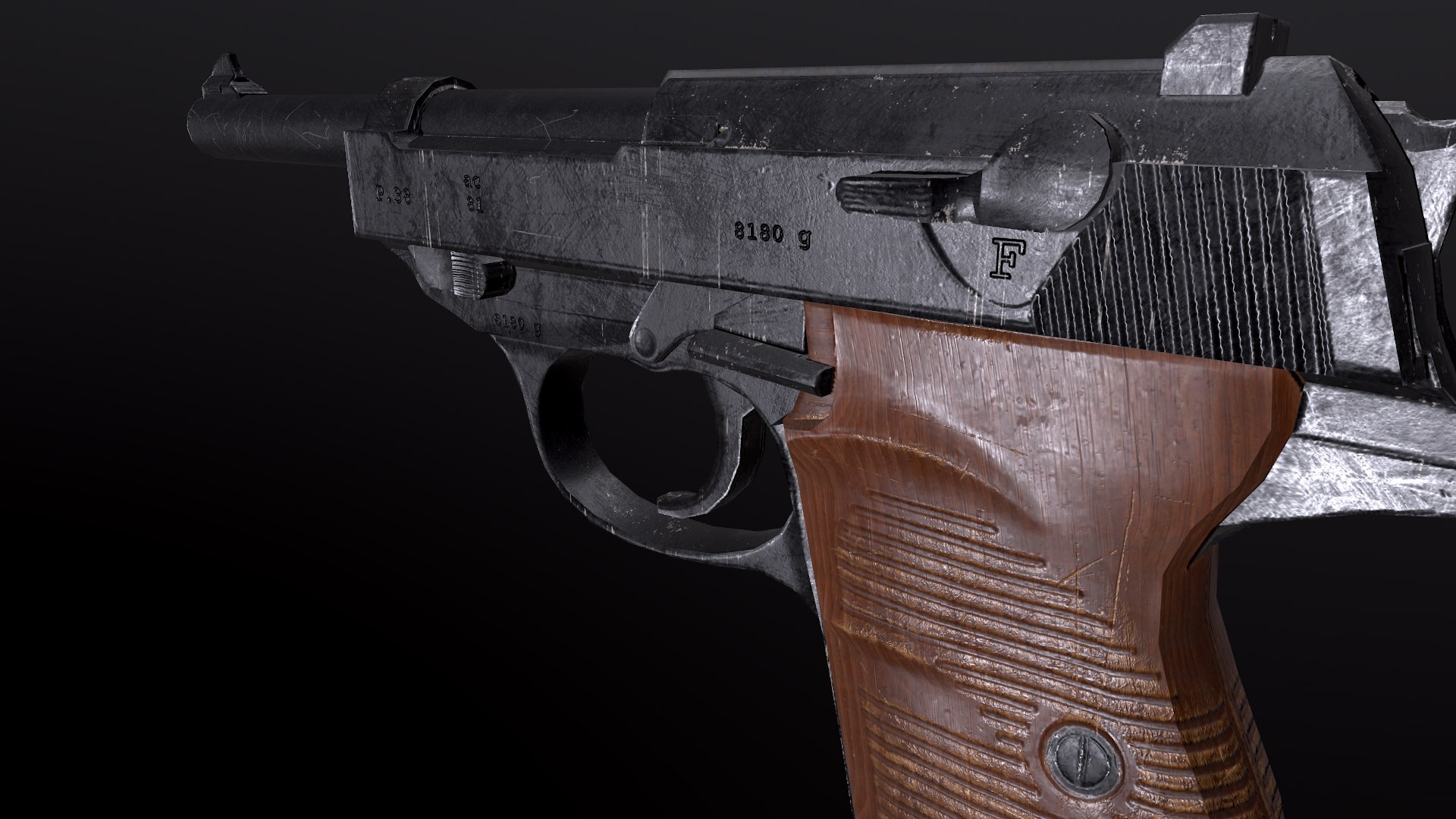 Free Walther P38 Low-poly PBR Free 3D Model - TurboSquid 1835066