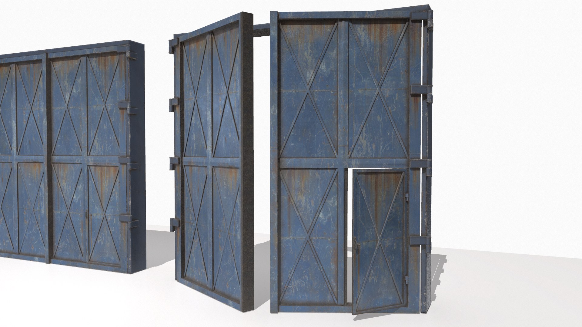 3D Realistic Metal Gates - TurboSquid 1520445