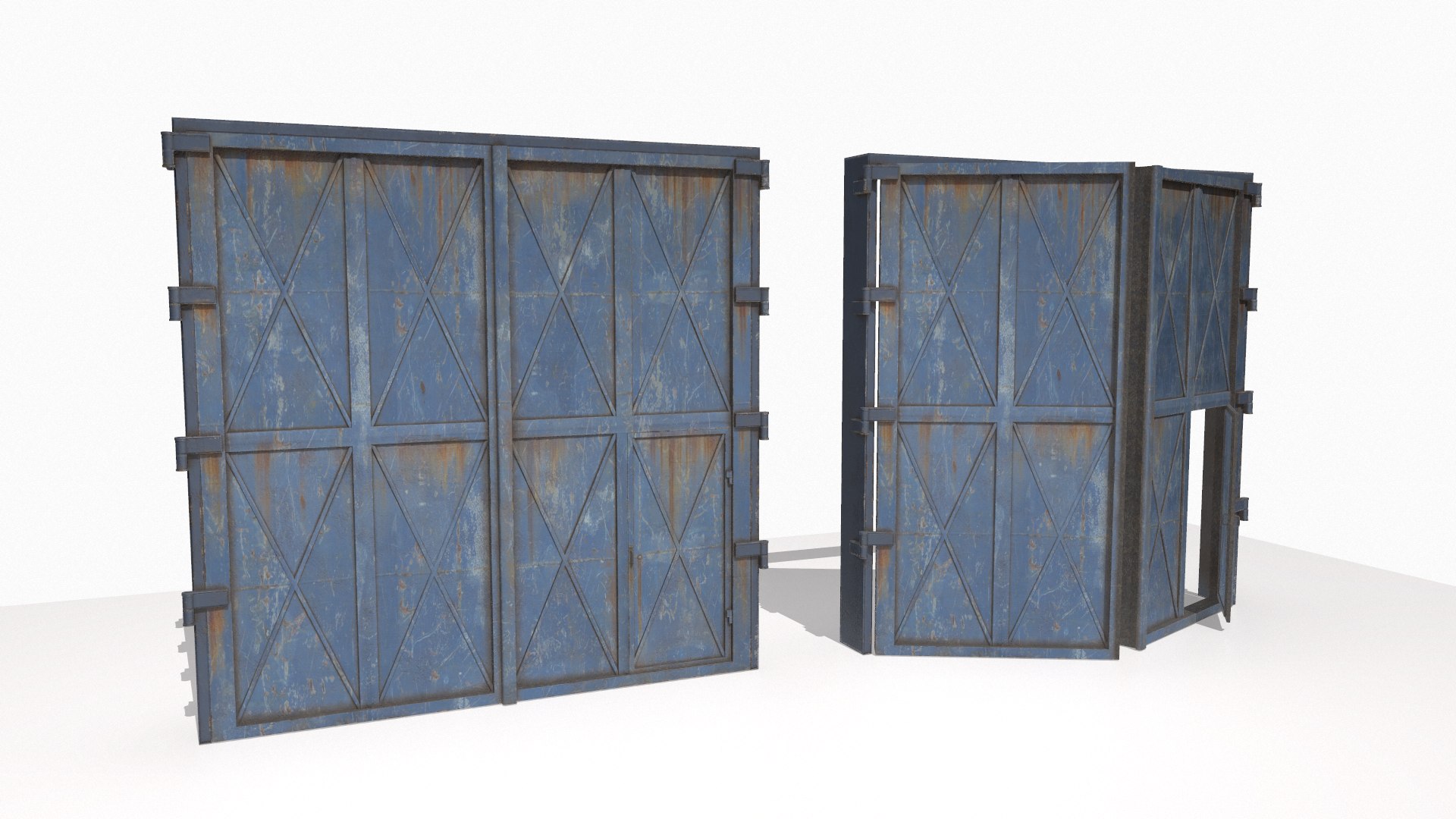 3D Realistic Metal Gates - TurboSquid 1520445