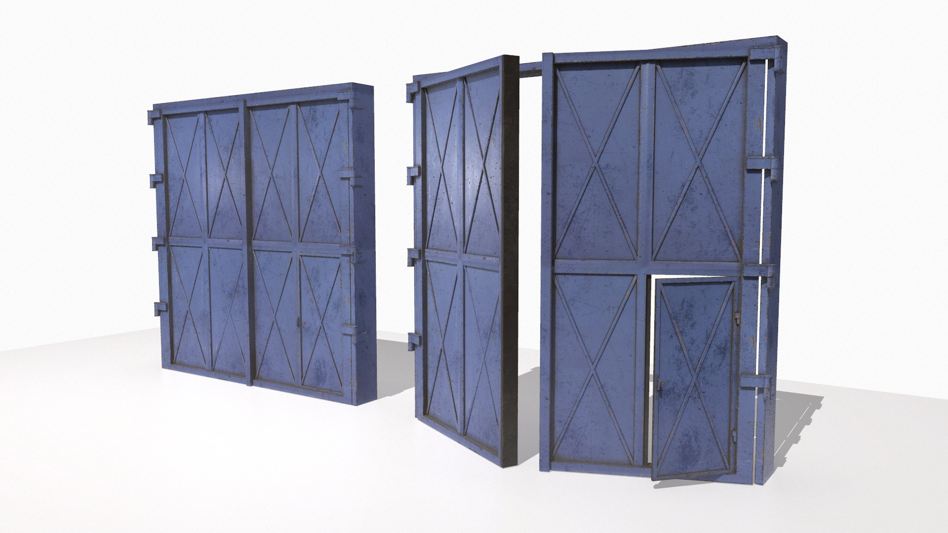 3D Realistic Metal Gates - TurboSquid 1520445