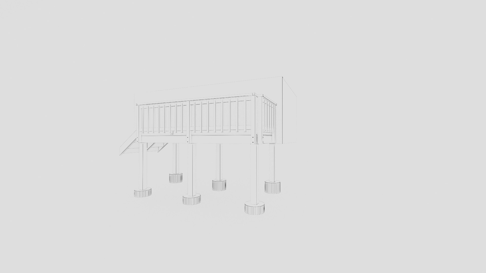 Deck 3D Model - TurboSquid 1886672