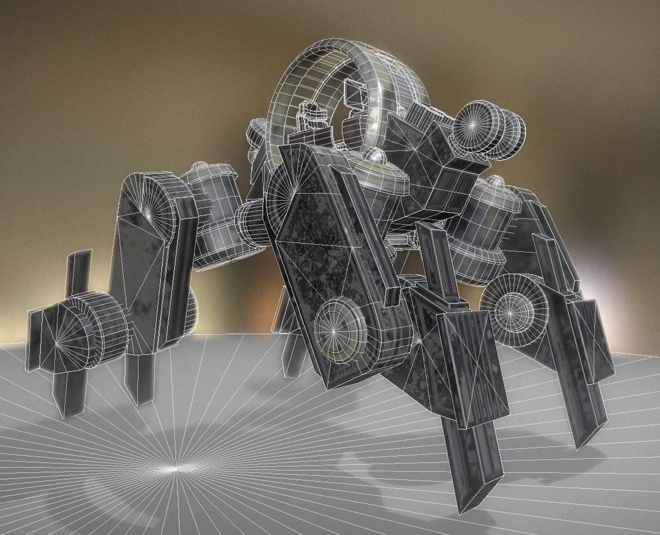 futuristic terrain walker old 3ds