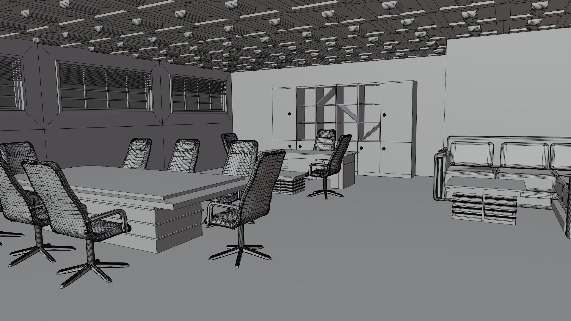 3D Model Boss Office - TurboSquid 2160831