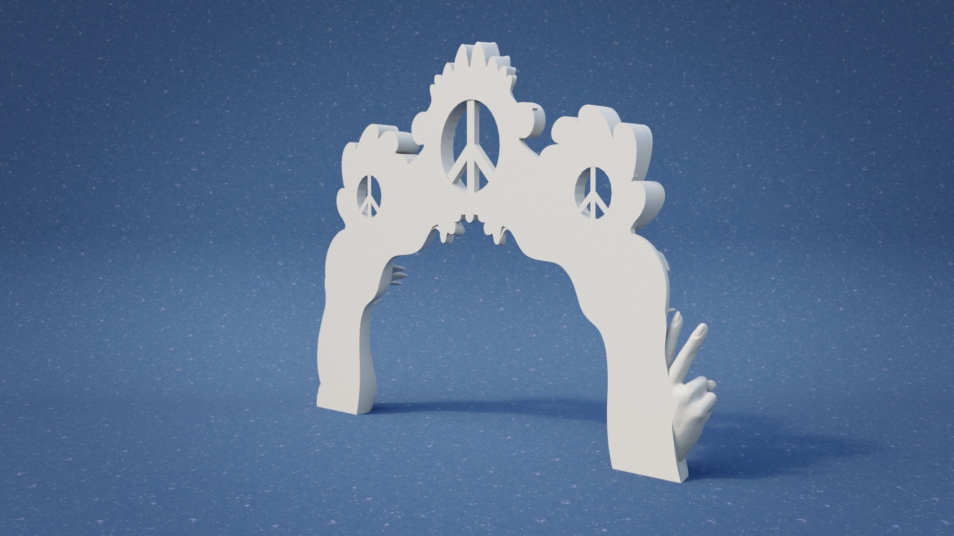 3D Flower Power Archway V2 Model - TurboSquid 2222666