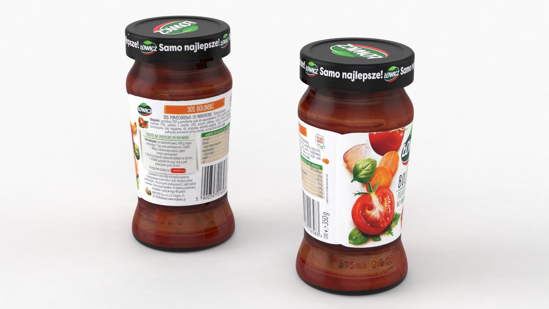 Food Jar Lowicz Sauce Bolognese 350g 2023 3D - TurboSquid 2038706