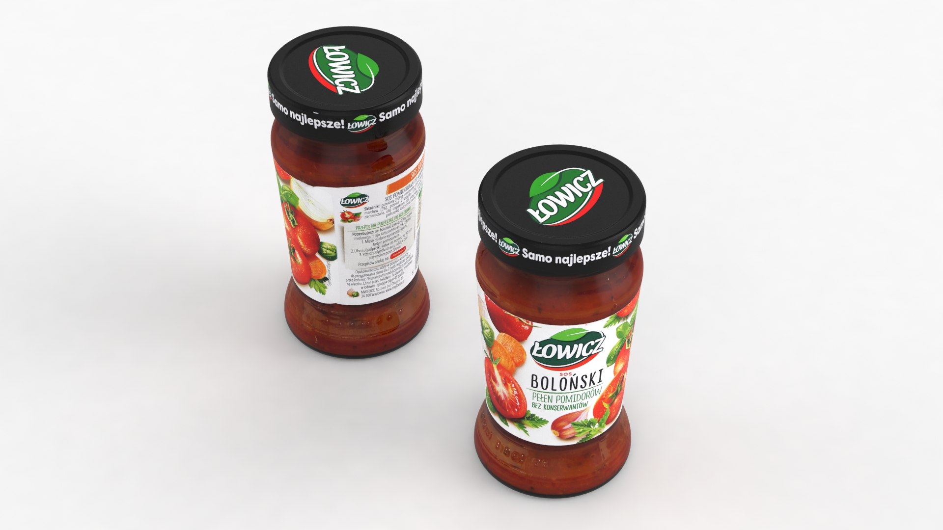 Food Jar Lowicz Sauce Bolognese 350g 2023 3D - TurboSquid 2038706