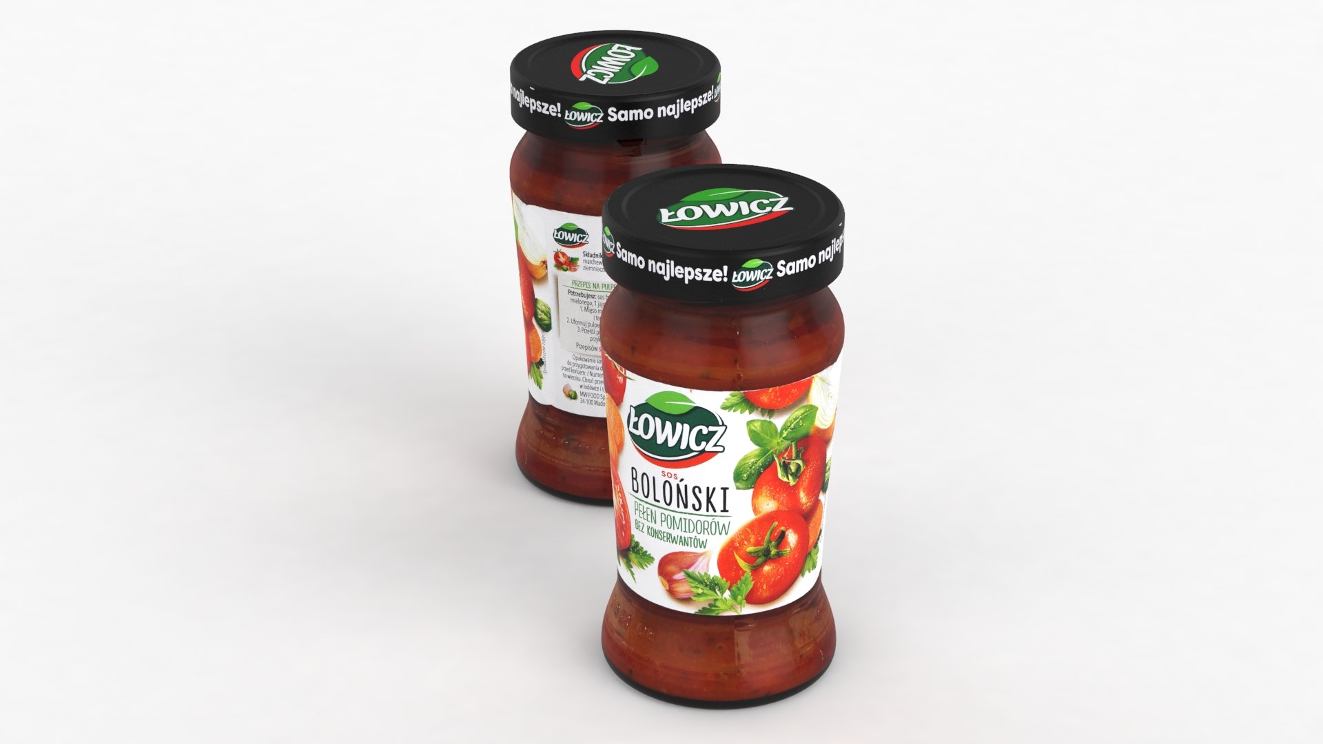 Food Jar Lowicz Sauce Bolognese 350g 2023 3D - TurboSquid 2038706