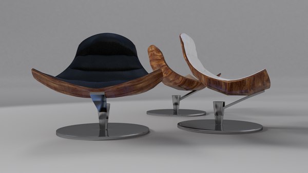 free modern chair 3d model