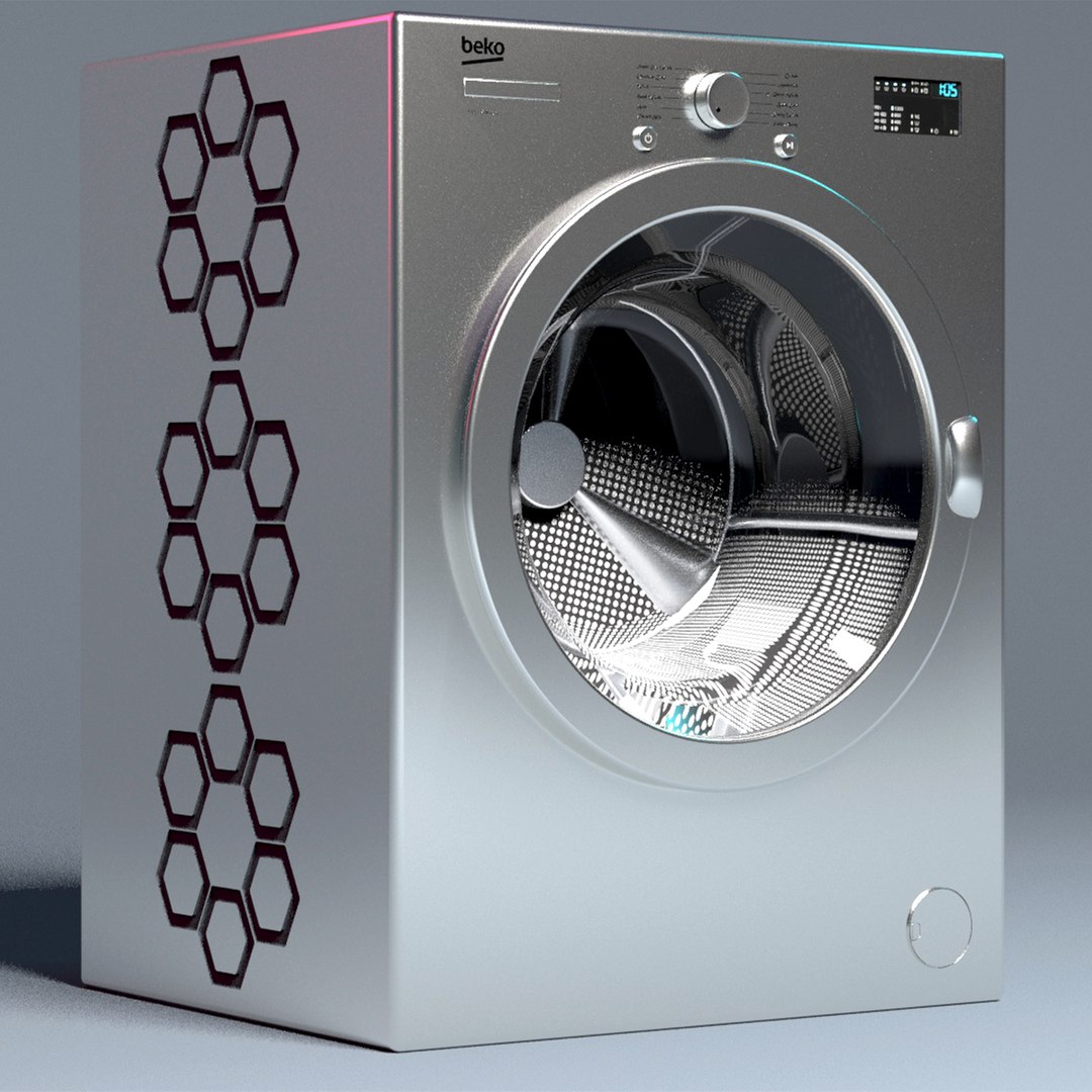 3D Beko Washing Machine Model - TurboSquid 1775835
