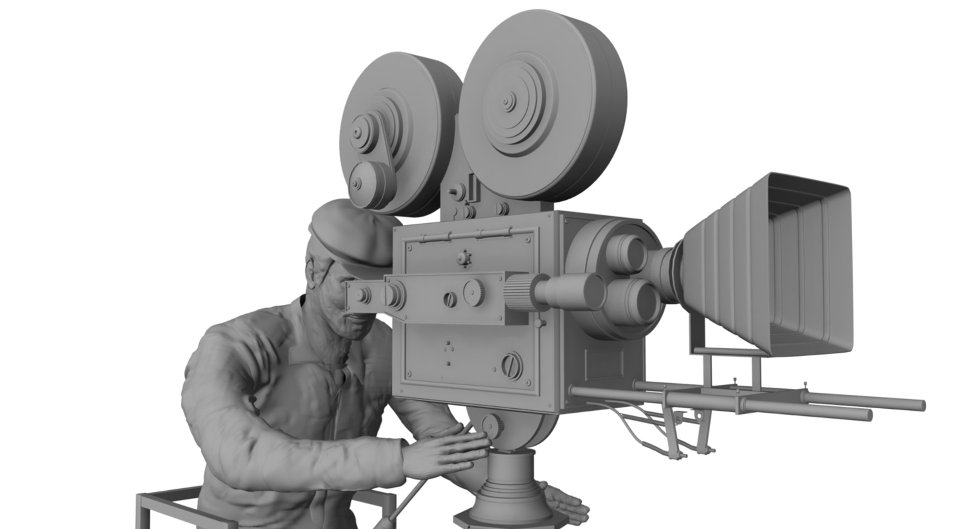 Director Photography Cinematograph Camera 3D Model - TurboSquid 1463966