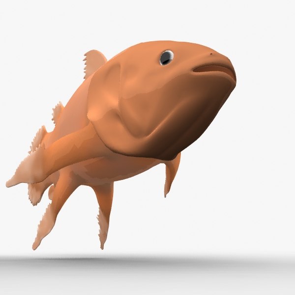 coelacanth prehistoric 3d model