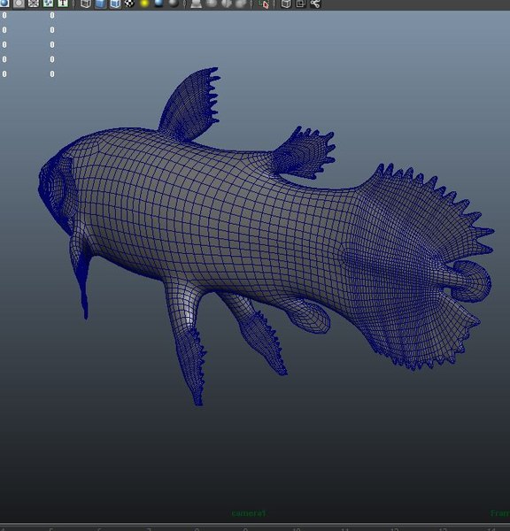 coelacanth prehistoric 3d model