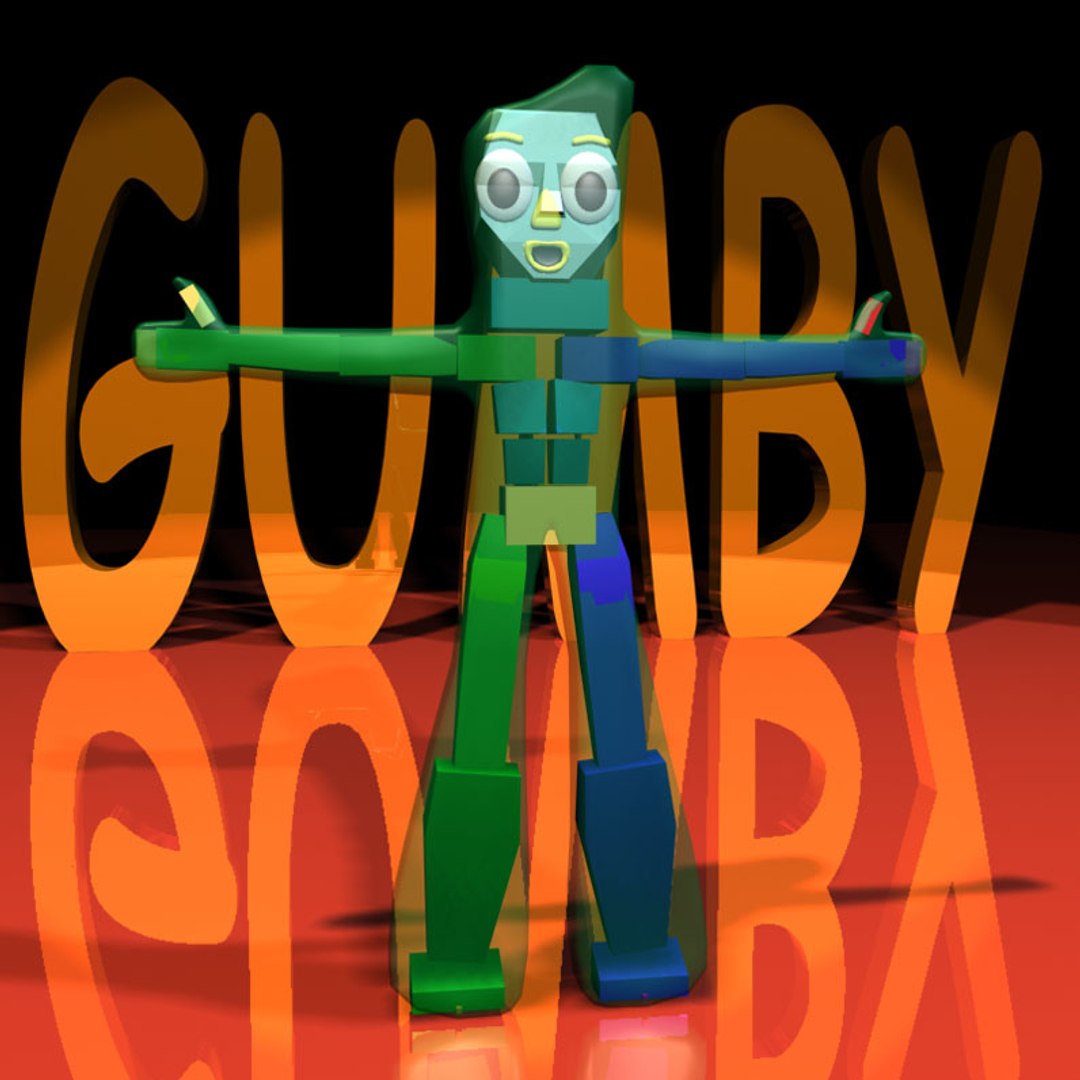 Gumby Rigged Character 01 3d Model