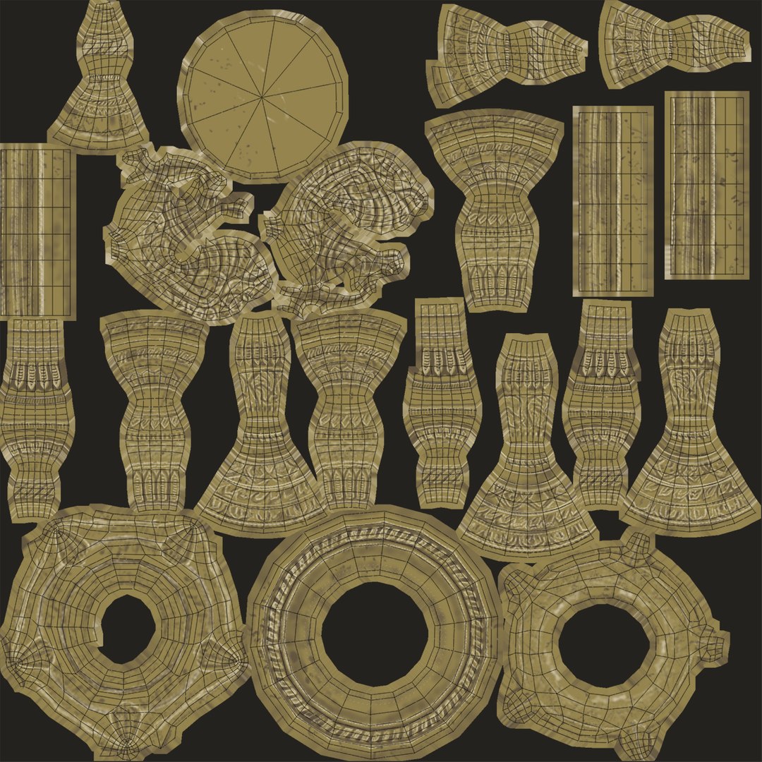 Ancient Indian Lamp 3d Model