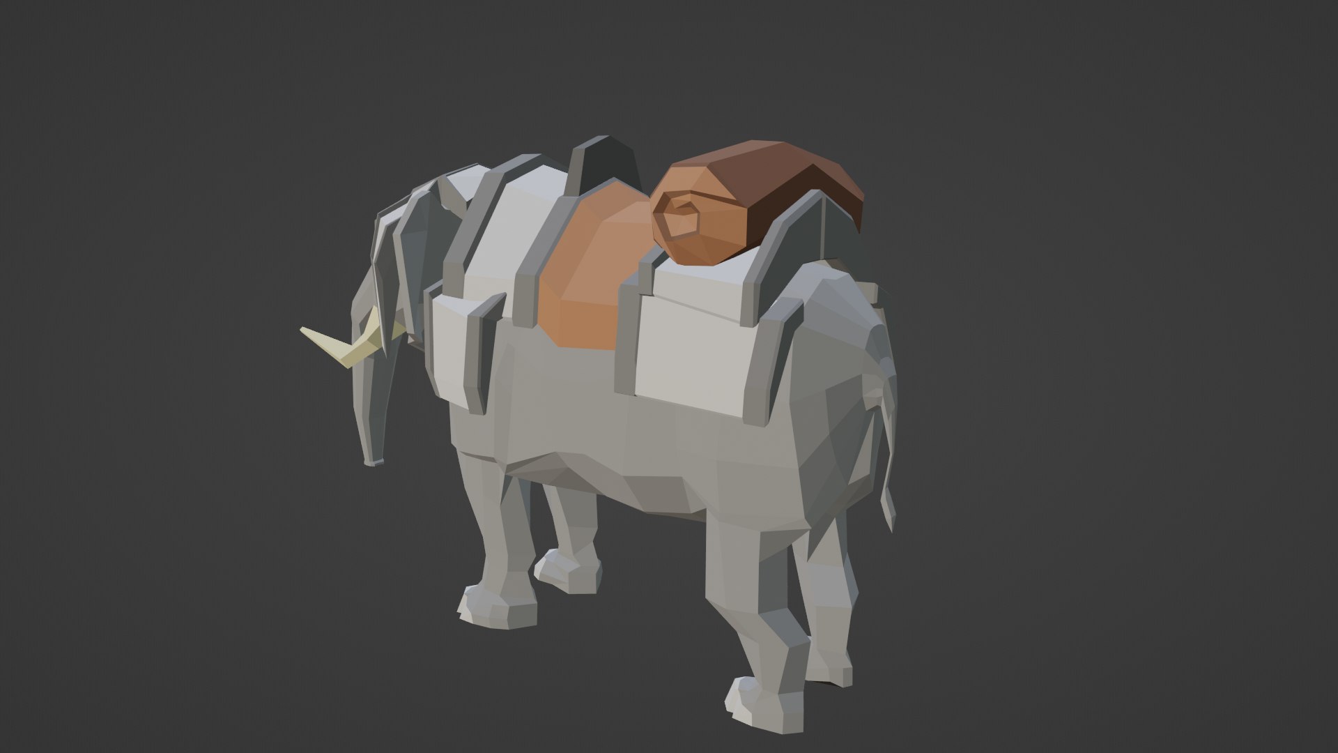 LOW POLY Elephant Armor - ANIMATED 3D Model - TurboSquid 2183541