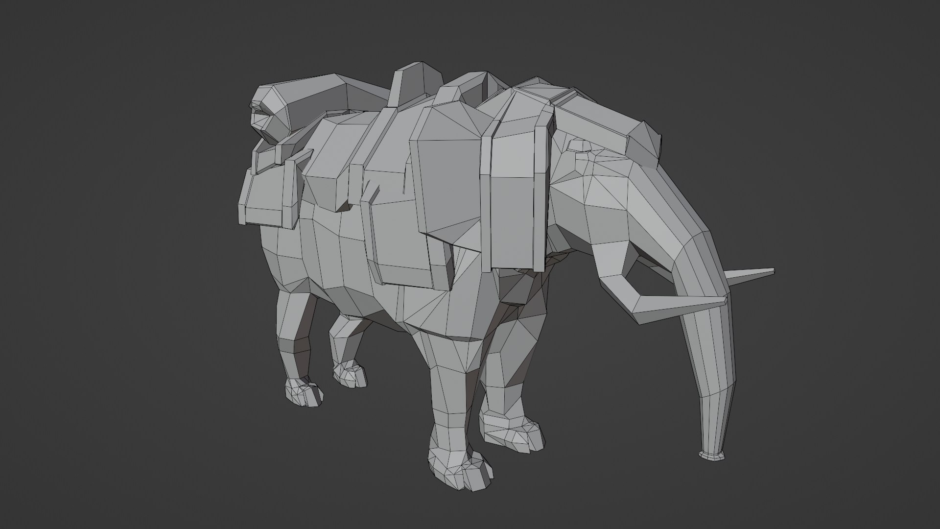 LOW POLY Elephant Armor - ANIMATED 3D Model - TurboSquid 2183541