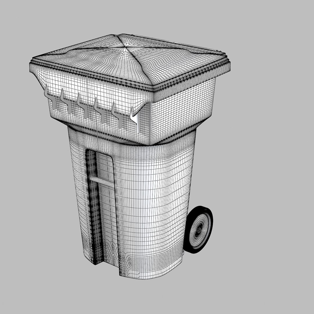 3d Model Container Waste Trash
