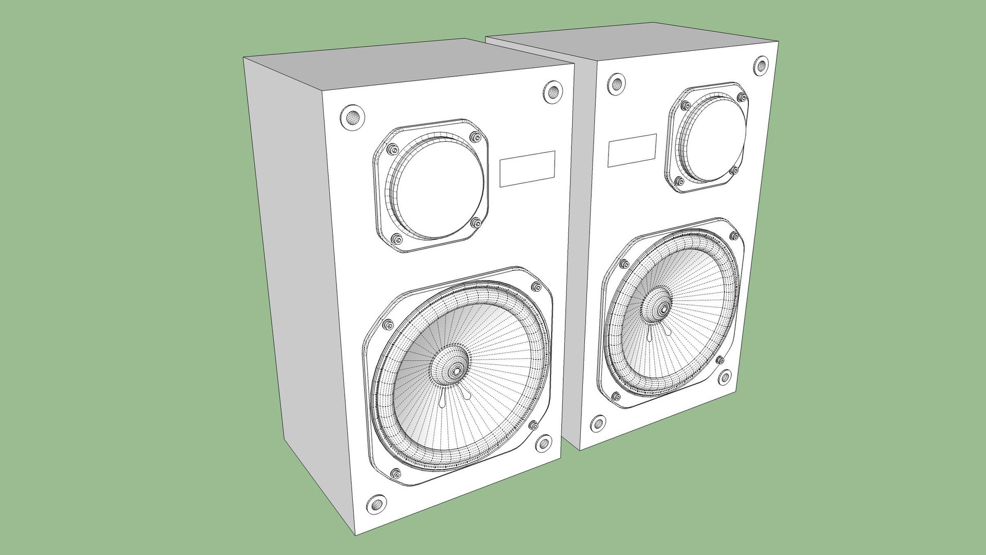 Speakers Studio Monitor 3D Model - TurboSquid 1541624