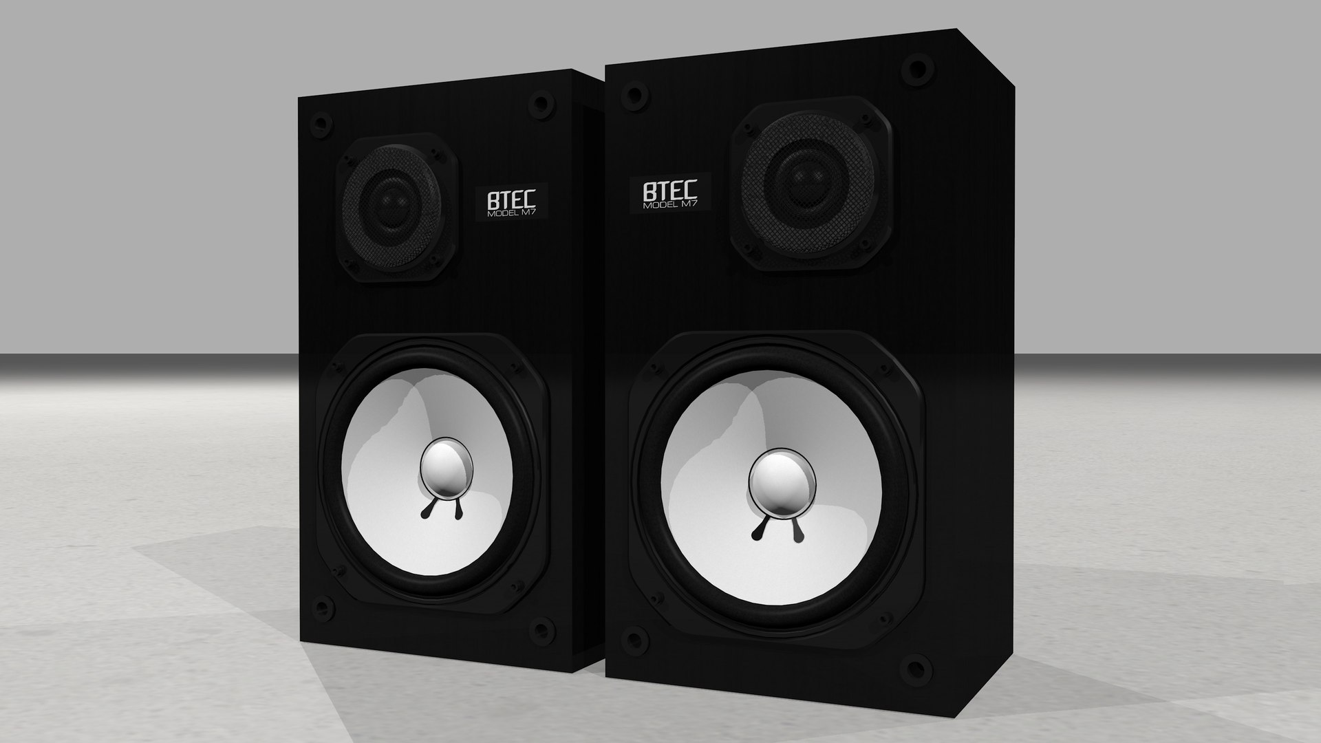 Speakers Studio Monitor 3D Model - TurboSquid 1541624
