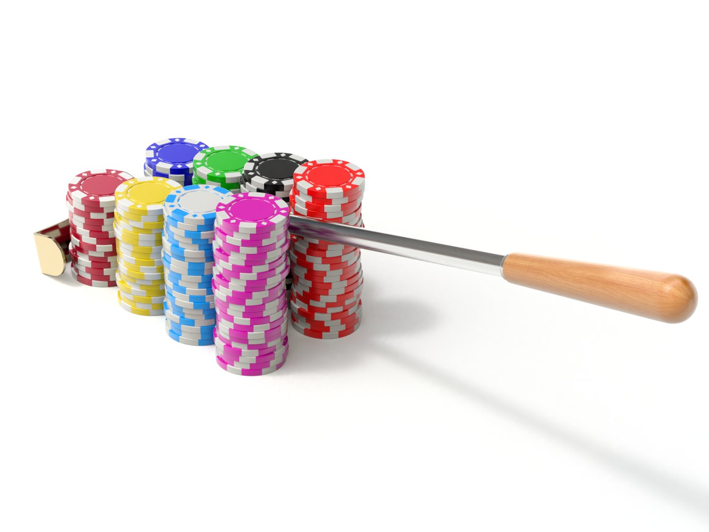 Chip Roulette Rake 3D Model - TurboSquid 1481378