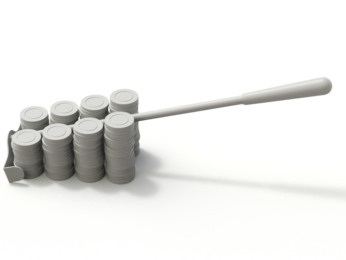 Chip Roulette Rake 3D Model - TurboSquid 1481378