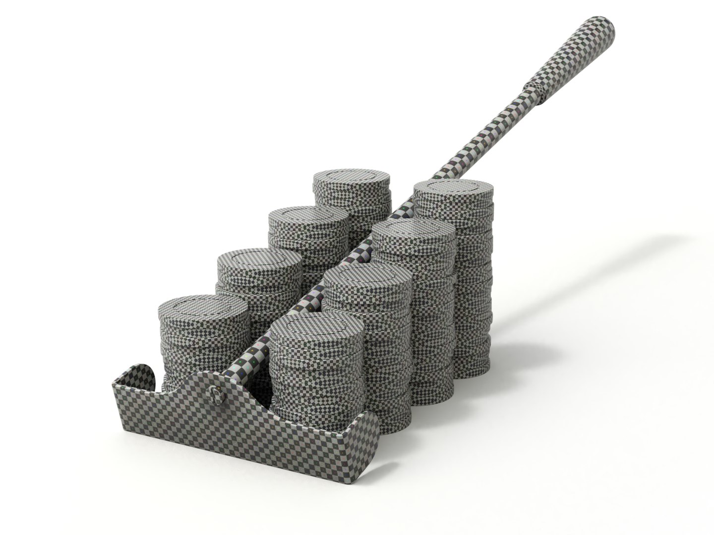 Chip Roulette Rake 3D Model - TurboSquid 1481378