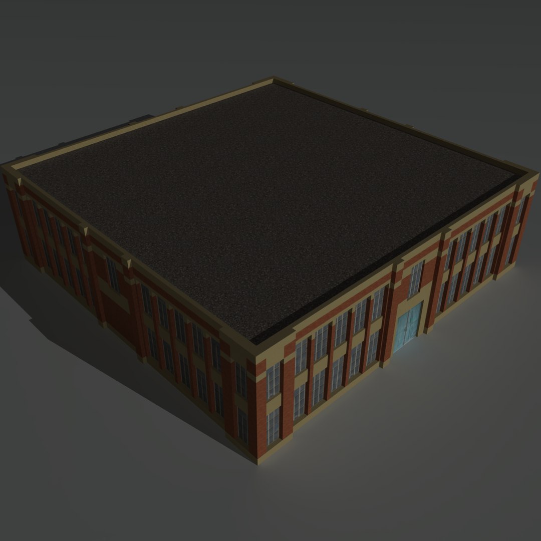 Victorian Warehouse Factory Building 3d 3ds