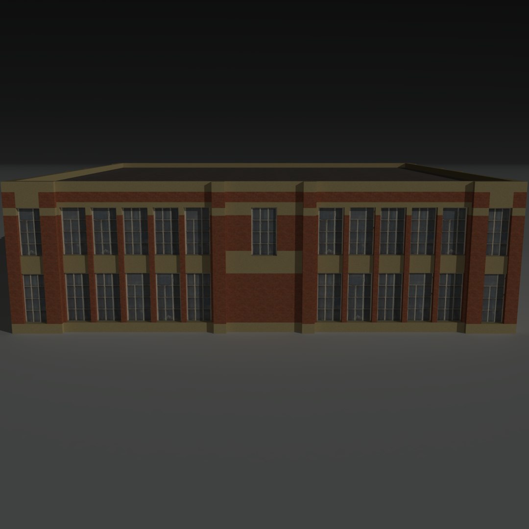 Victorian Warehouse Factory Building 3d 3ds