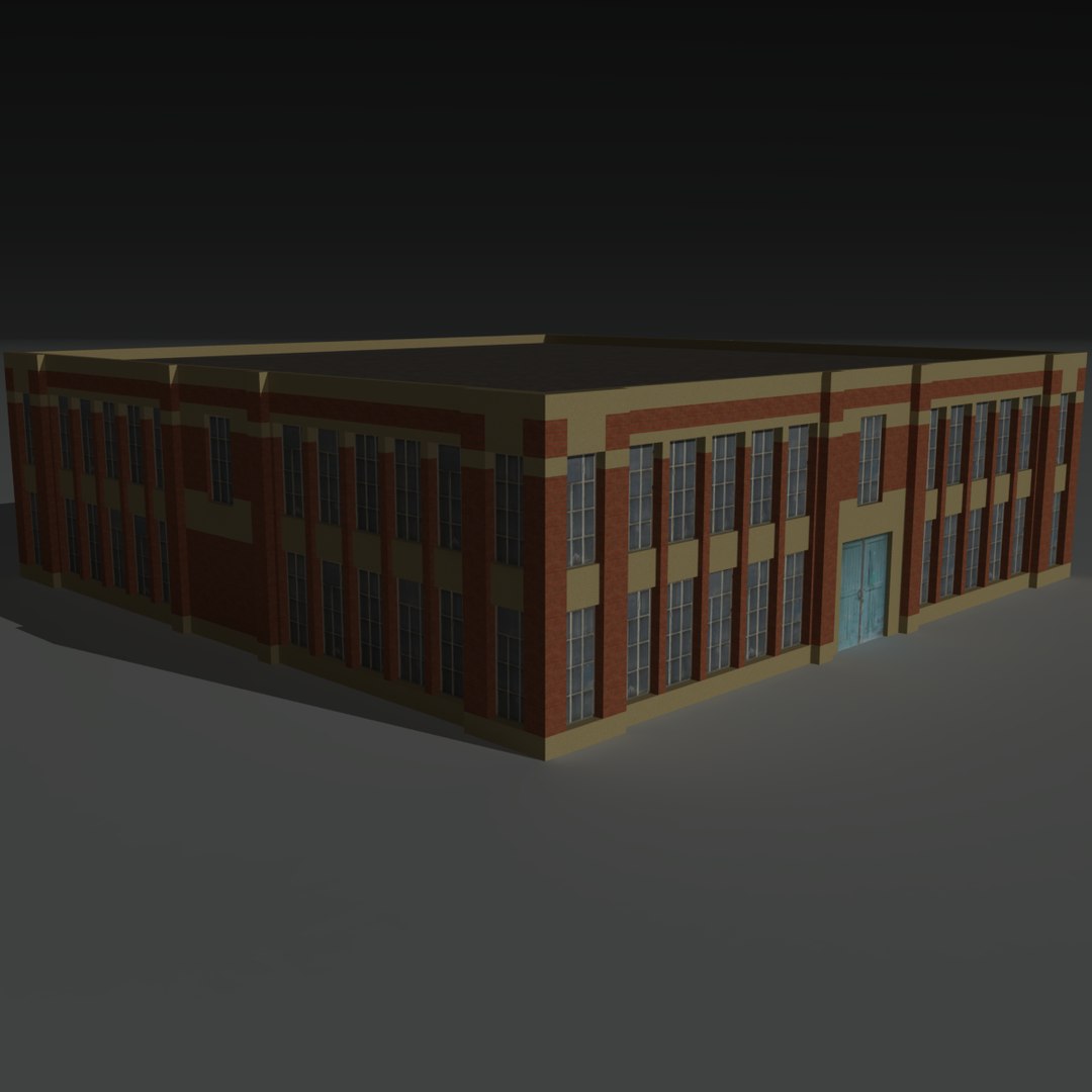 Victorian Warehouse Factory Building 3d 3ds