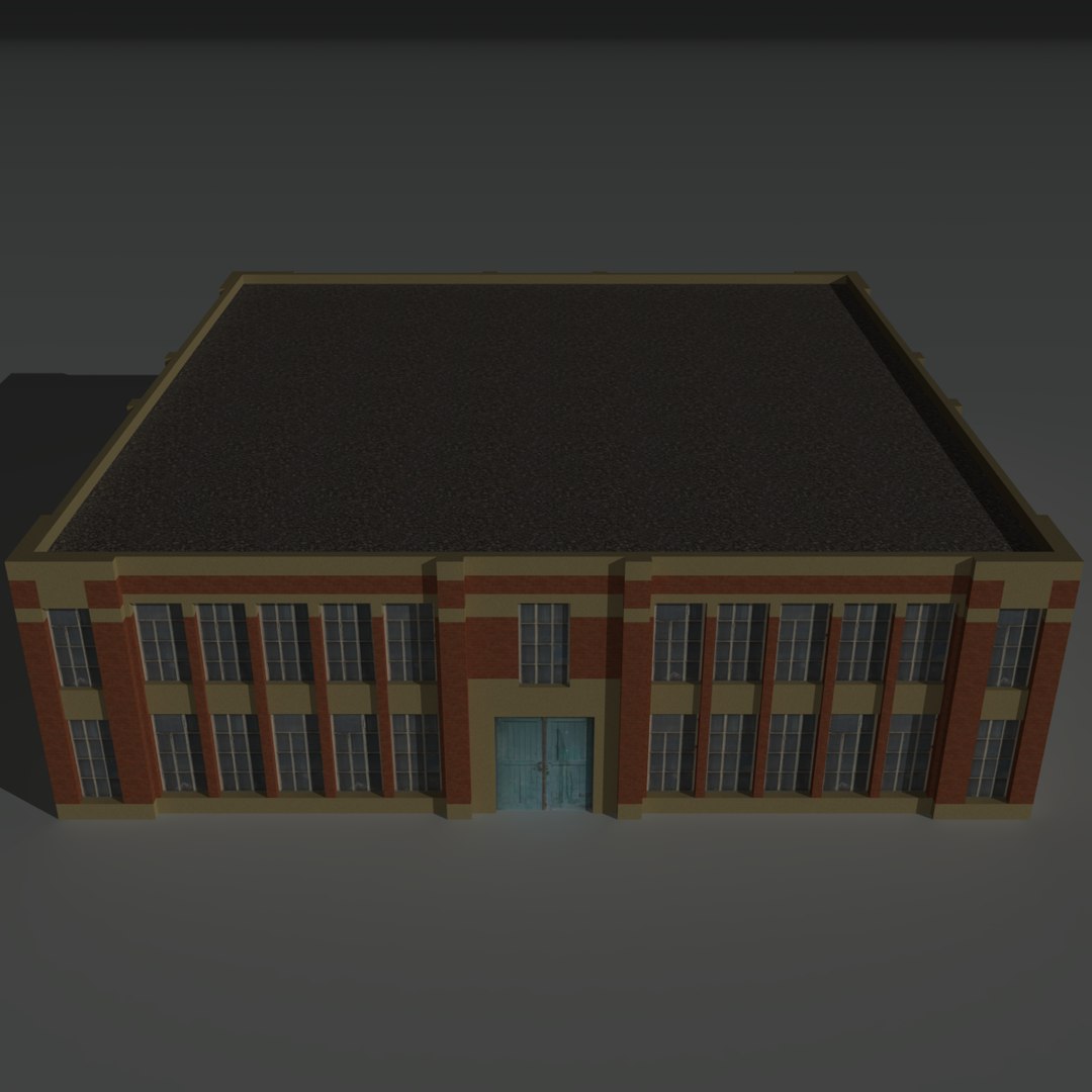 Victorian Warehouse Factory Building 3d 3ds