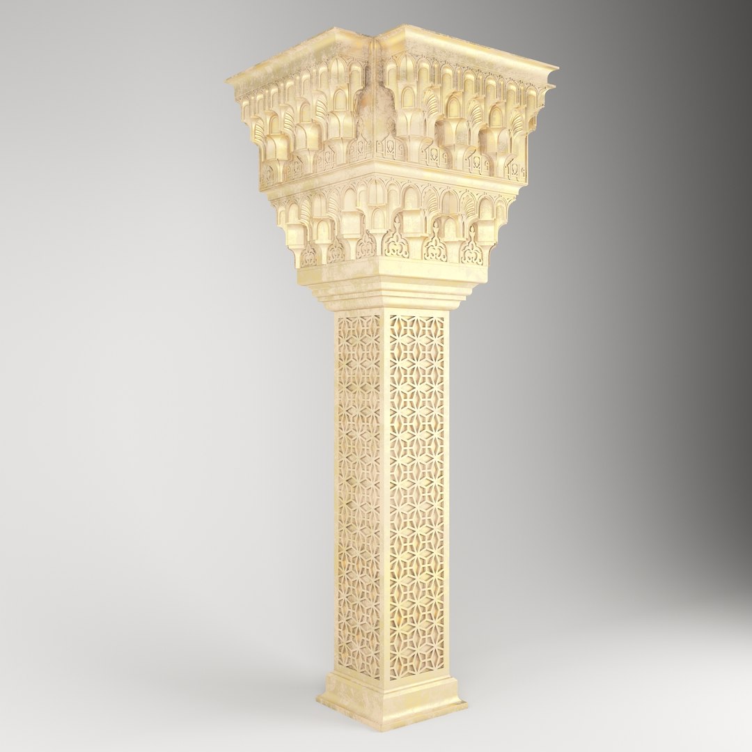 3D модель Islamic Arabian Classic Column and Cornices - TurboSquid 1895475
