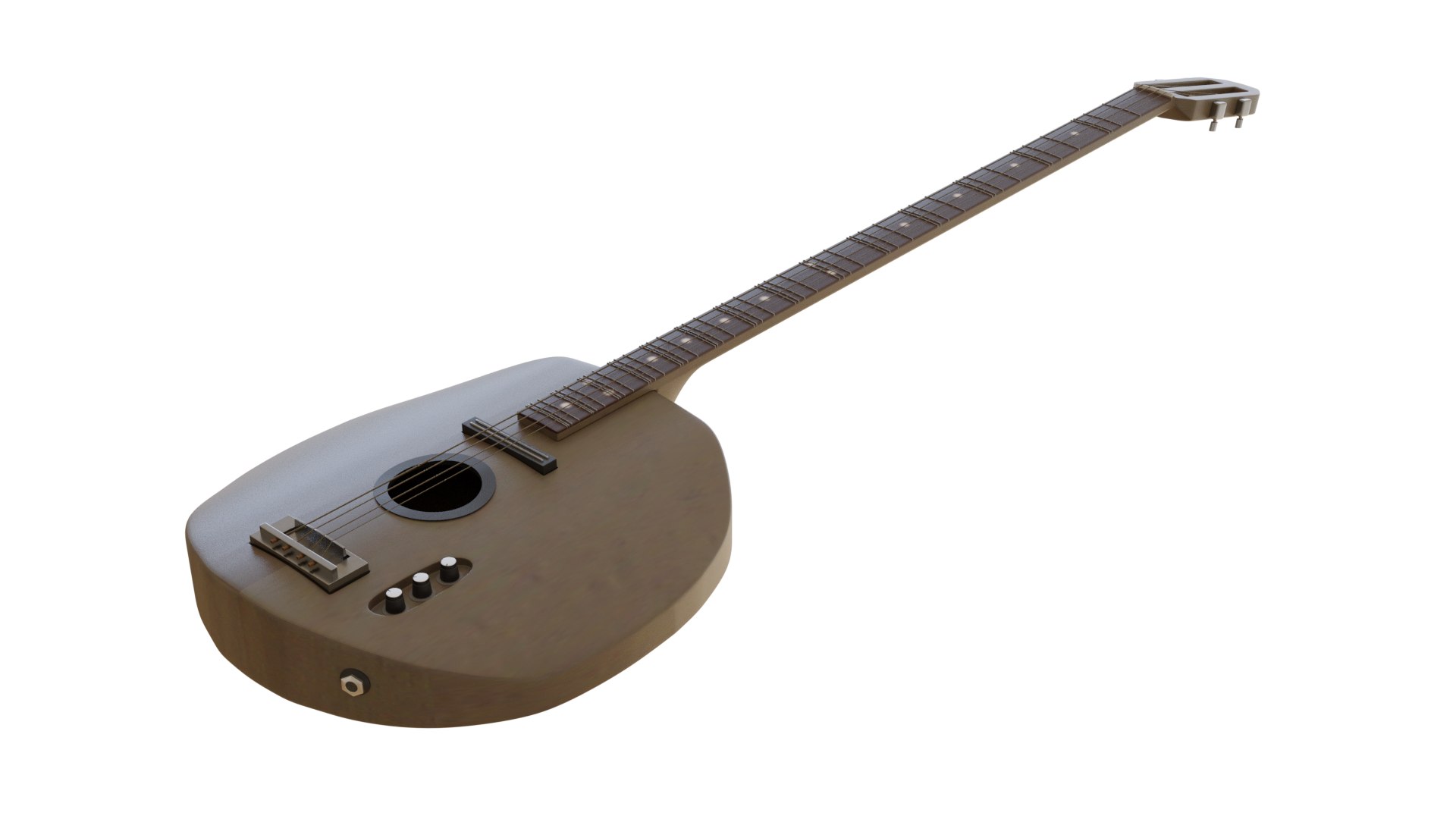 3D Model Microtonal Bass Guitar Musical Instrument - TurboSquid 1574100