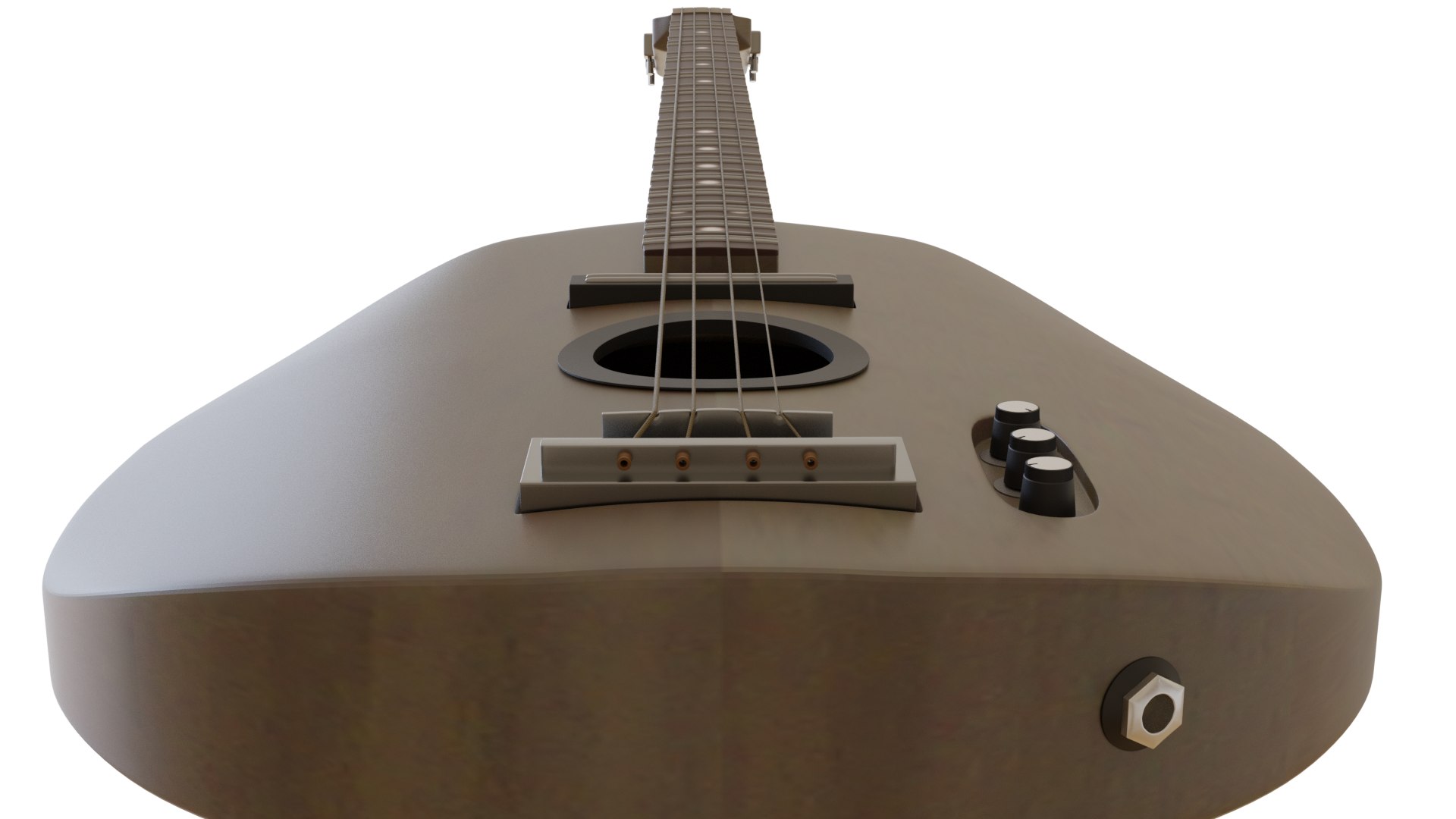 3D Model Microtonal Bass Guitar Musical Instrument - TurboSquid 1574100