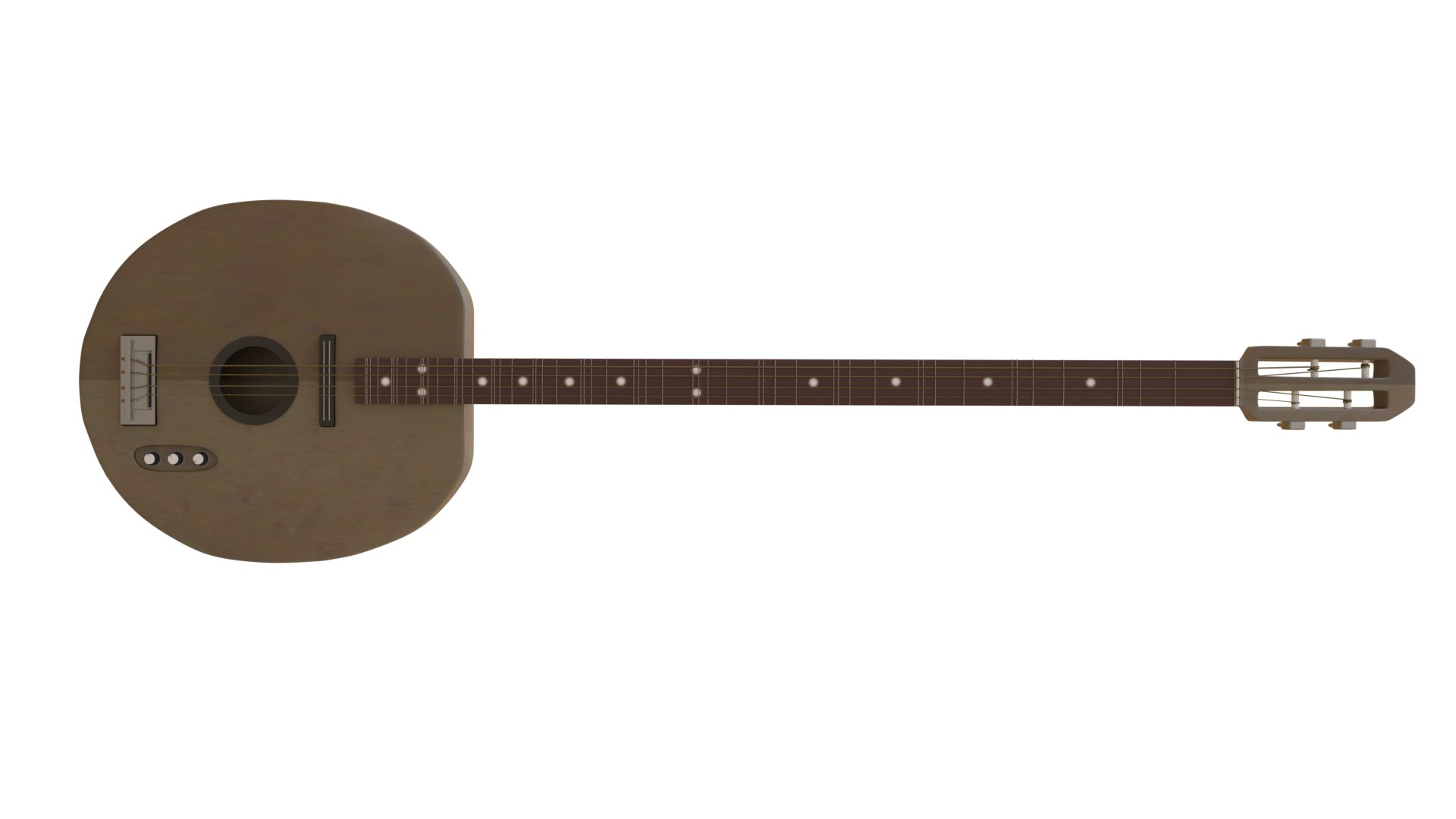 3D Model Microtonal Bass Guitar Musical Instrument - TurboSquid 1574100