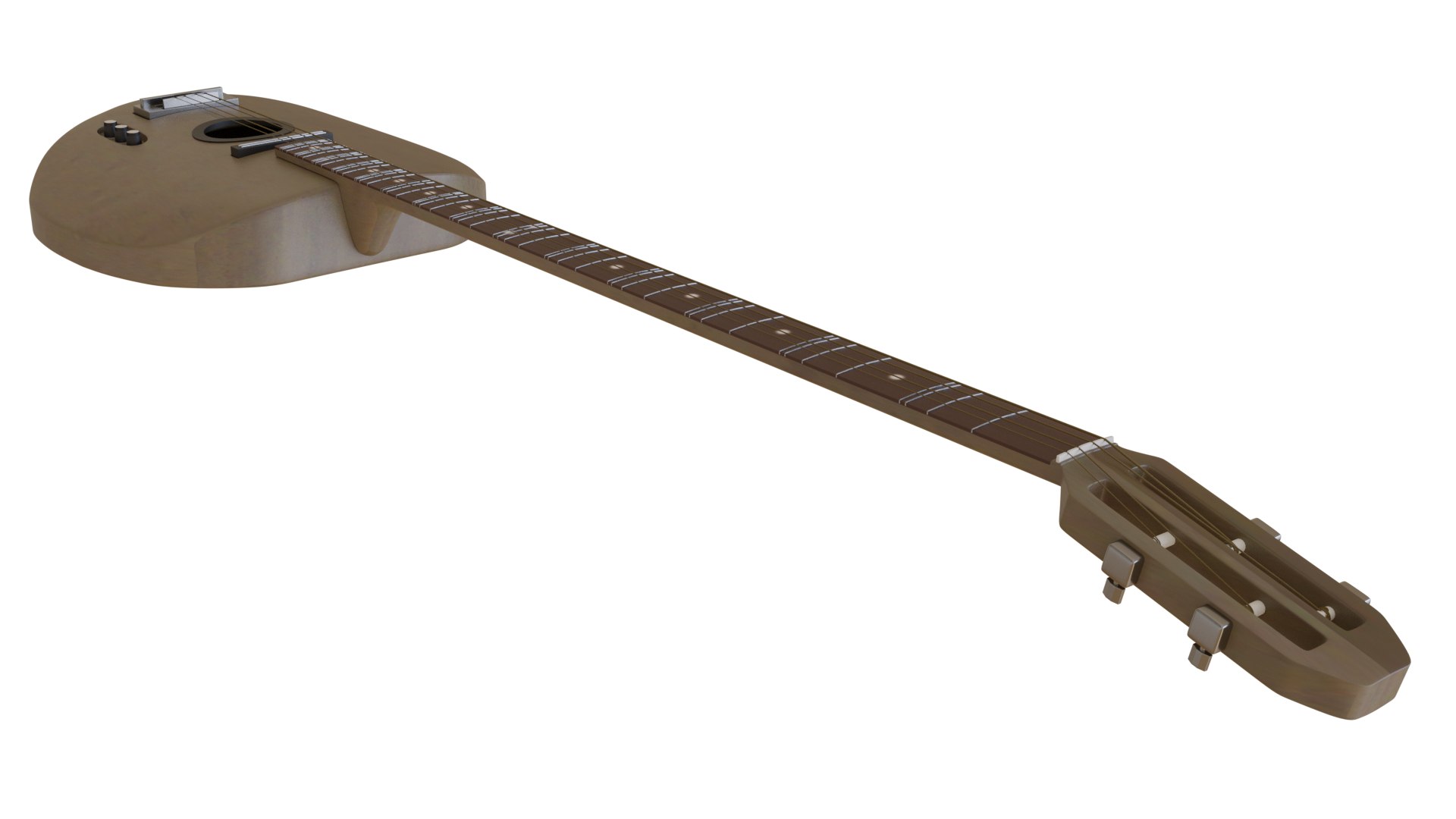 3D Model Microtonal Bass Guitar Musical Instrument - TurboSquid 1574100