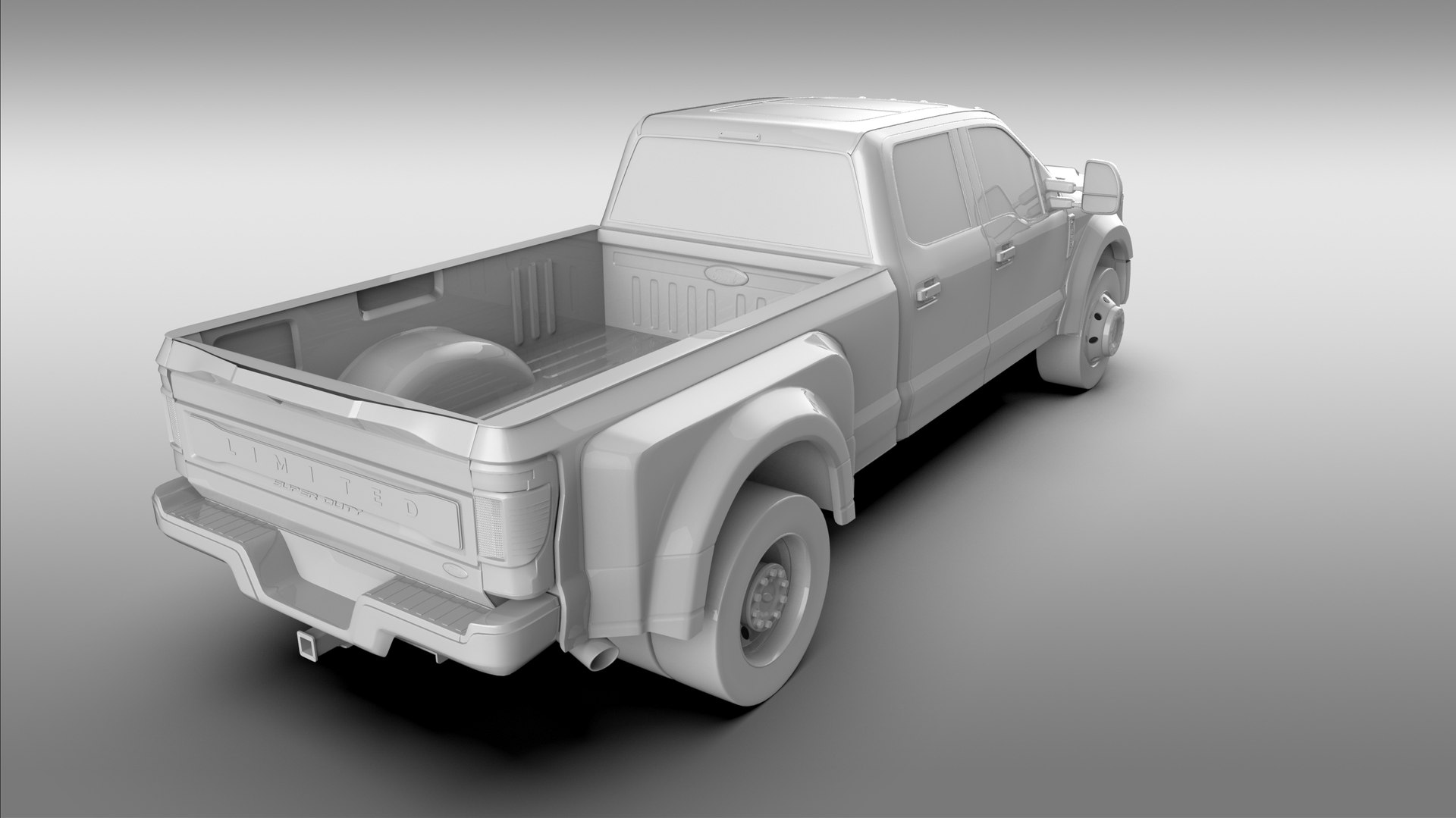 3D Ford F-450 Super Duty Crew Cab Limited 2019 Model - TurboSquid 1899560