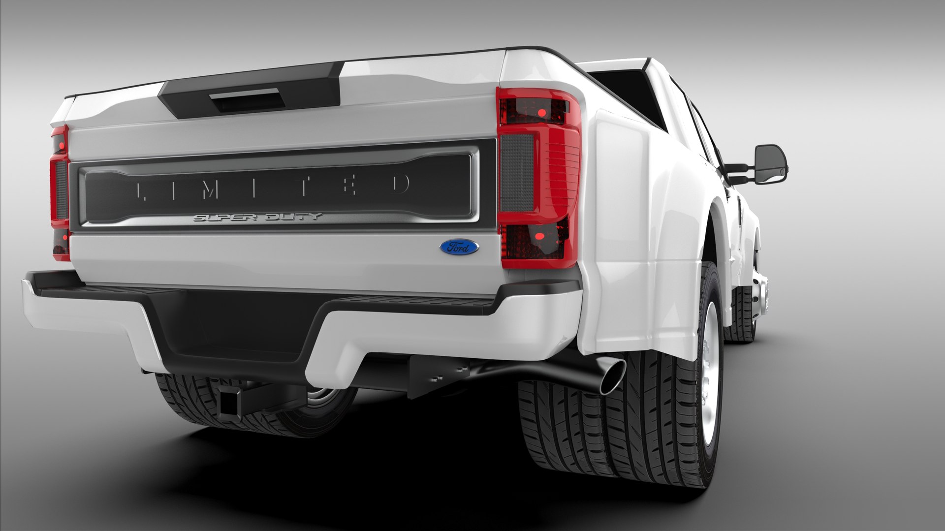 3D Ford F-450 Super Duty Crew Cab Limited 2019 Model - TurboSquid 1899560
