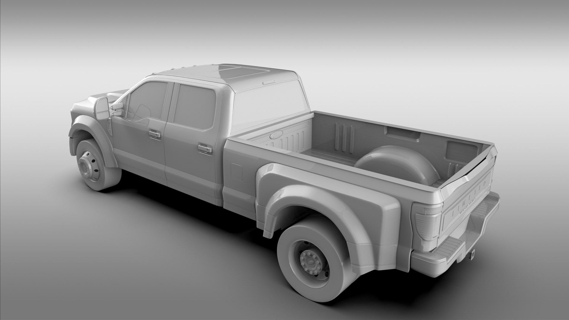 3D Ford F-450 Super Duty Crew Cab Limited 2019 Model - TurboSquid 1899560