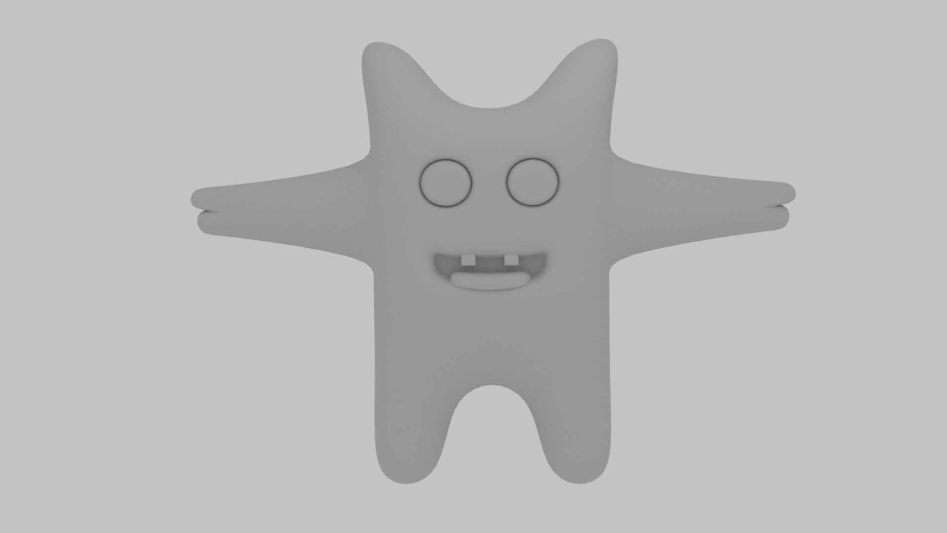 3d mini green monster model