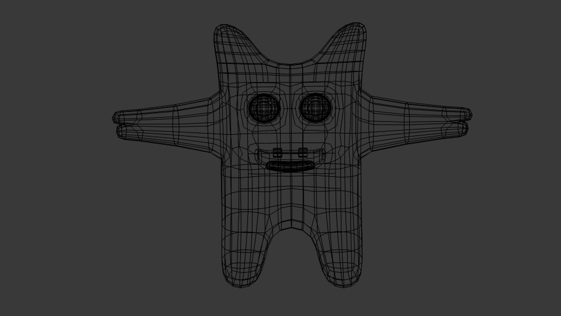 3d mini green monster model