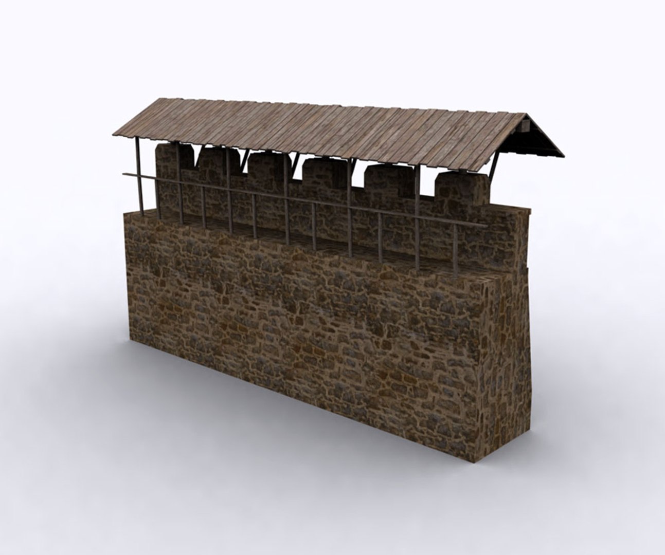 Medieval Fortress Wall X