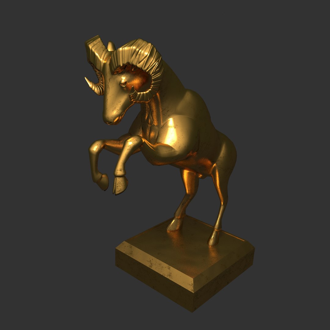 Aries Zodiac Statue 3D Model - TurboSquid 1908830