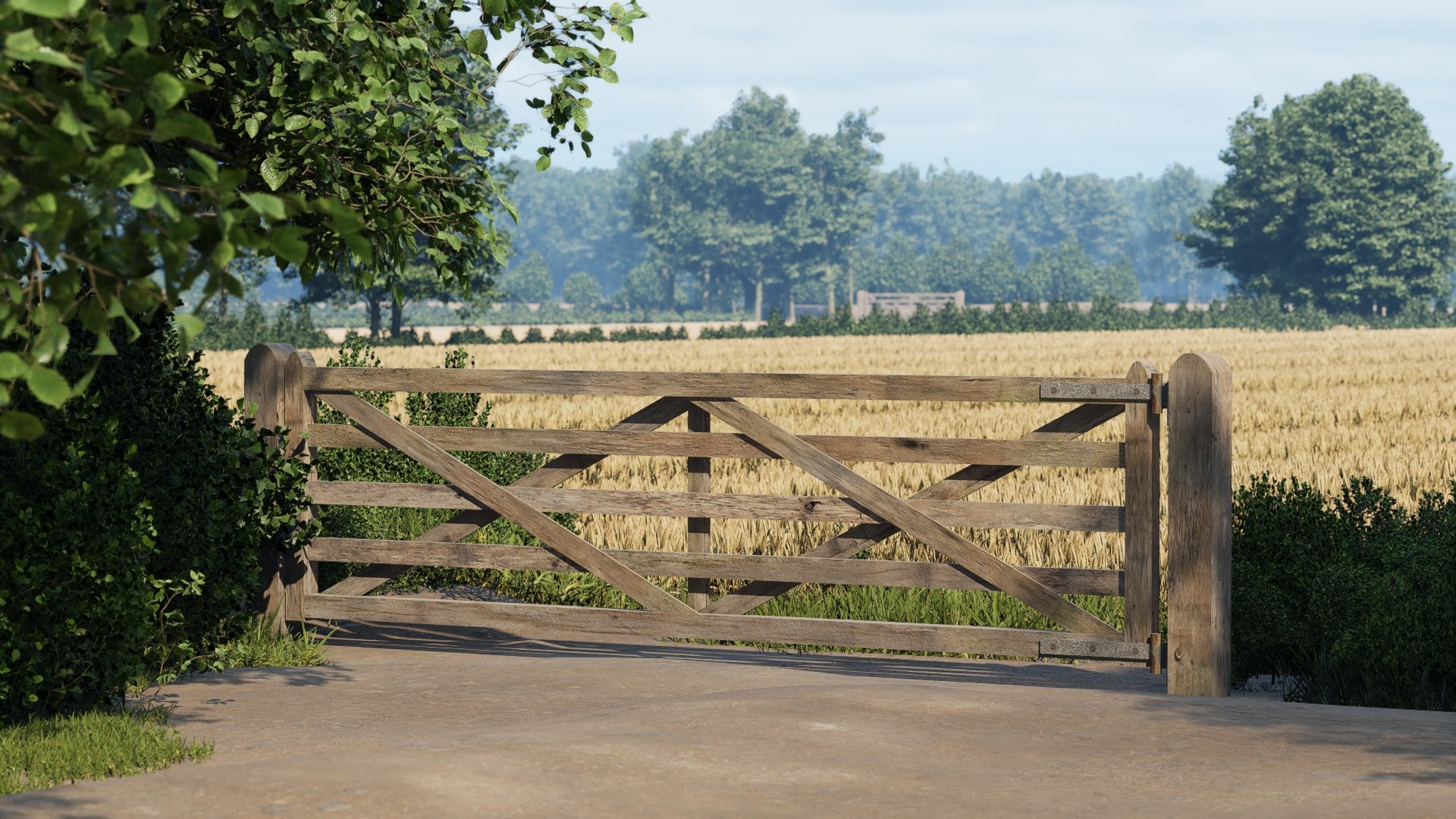 Low Poly Farm Gate 3D Model - TurboSquid 2147421