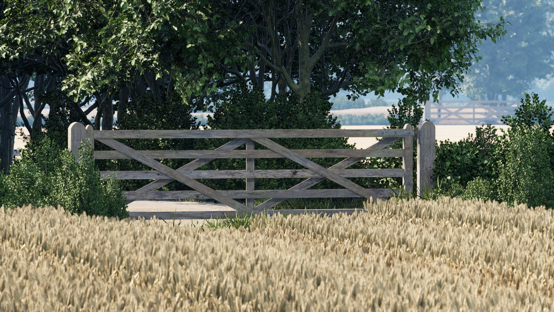 Low Poly Farm Gate 3D Model - TurboSquid 2147421