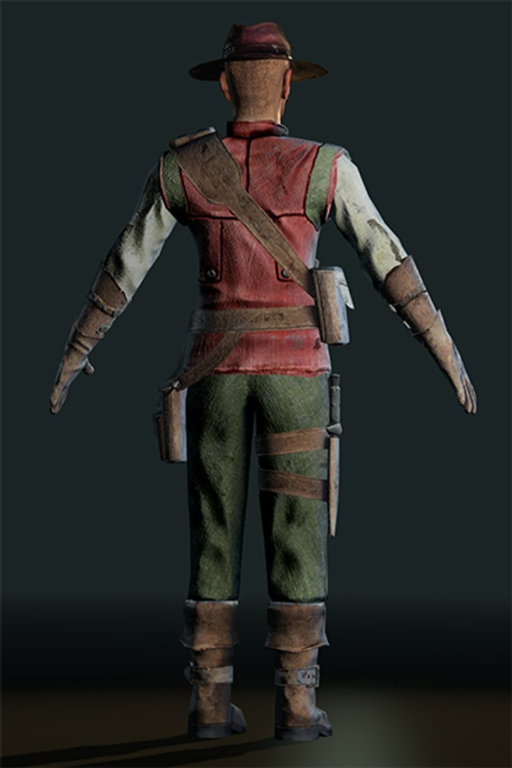 Hunter Character 3d 3ds